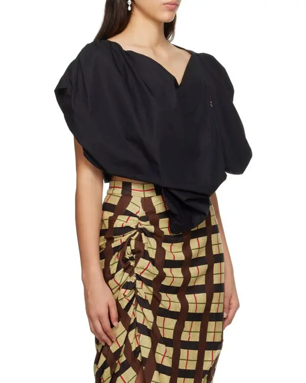 VIVIENNE WESTWOOD V-neck Short Sleeve Blouse