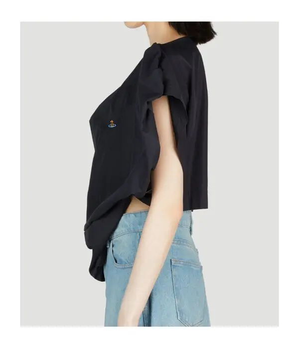 VIVIENNE WESTWOOD V-neck Short Sleeve Blouse