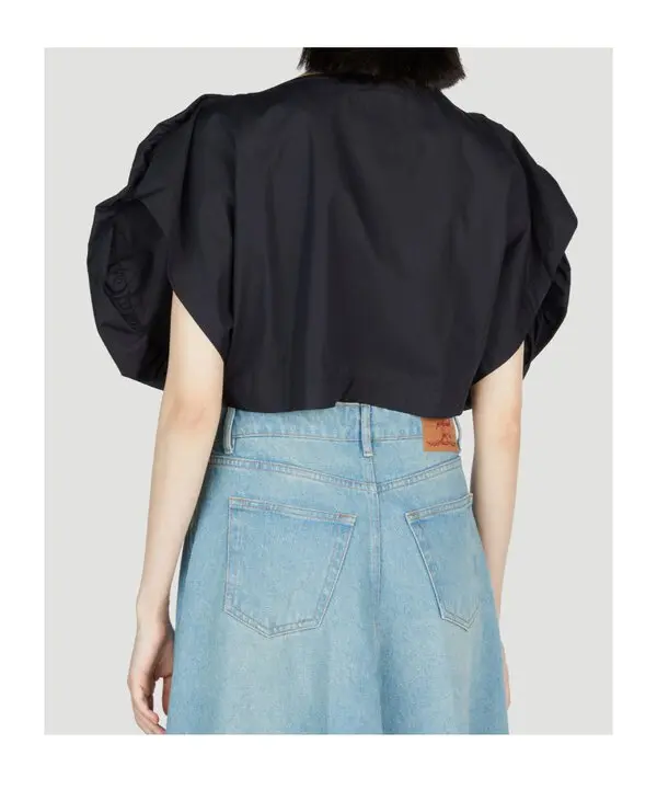 VIVIENNE WESTWOOD V-neck Short Sleeve Blouse