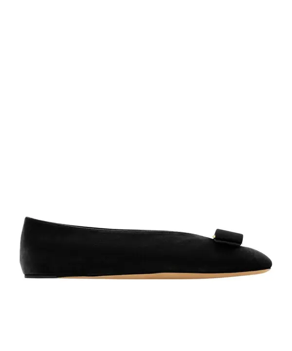 FERRAGAMO Vara Bow Ballet Flats - Black