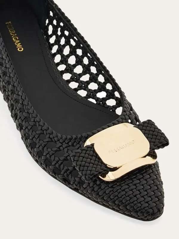 FERRAGAMO Vara Buckle Ballet Flats