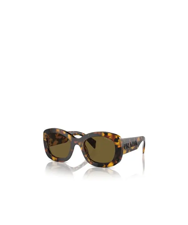 Prada Oval Frame Sunglasses - Green