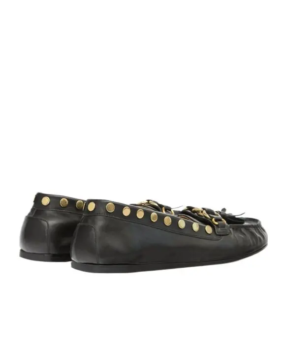 Isabel Marant Étoile Faxel Loafers With Gold-tone Hardware - Black