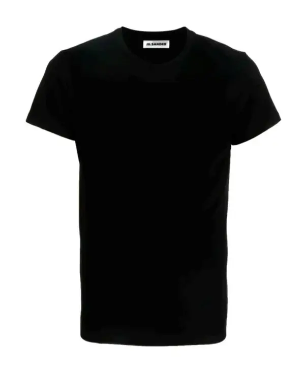 JIL SANDER Crewneck Short-sleeved T-shirt - Black