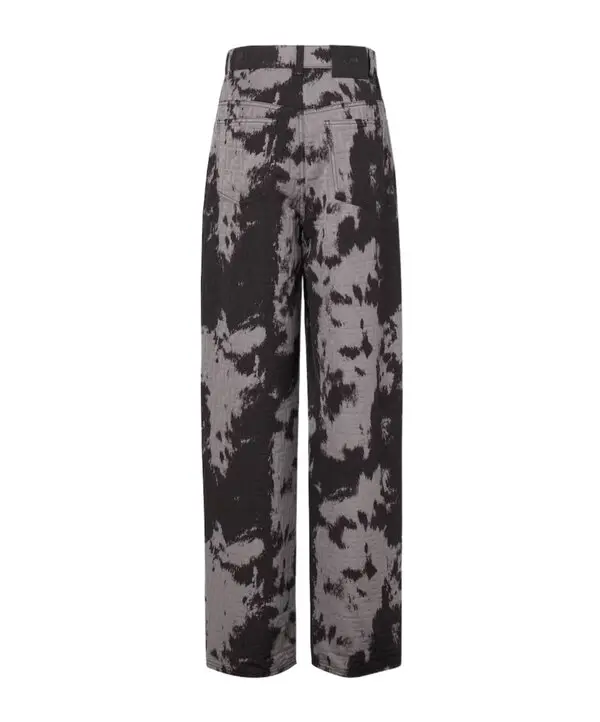 Fendi Ff Animalier Printed Wide Leg Jeans