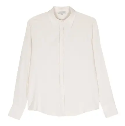 Antonelli Firenze Crepe-texture Shirt - White
