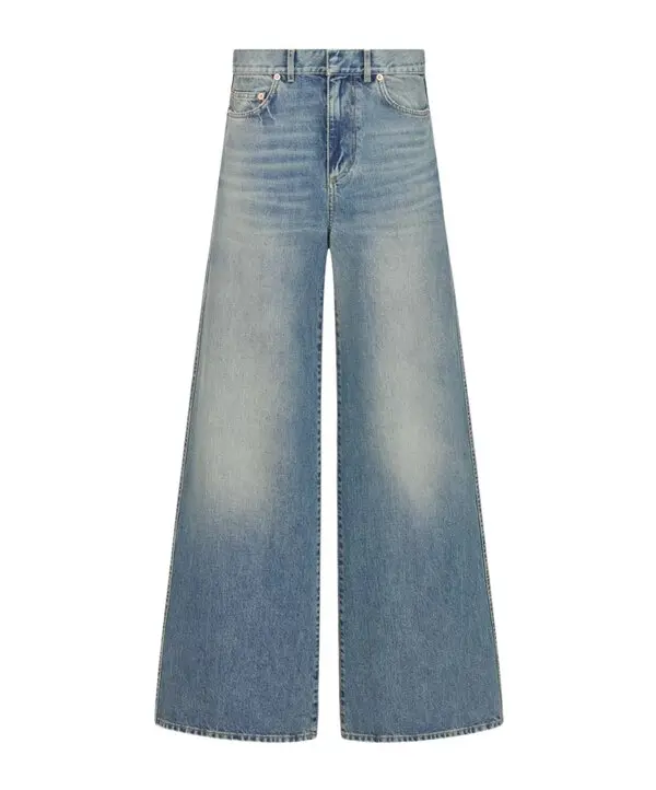 Dior Wide-leg Jeans - Gray