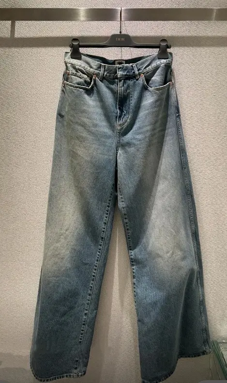 Dior Wide-leg Jeans - Gray