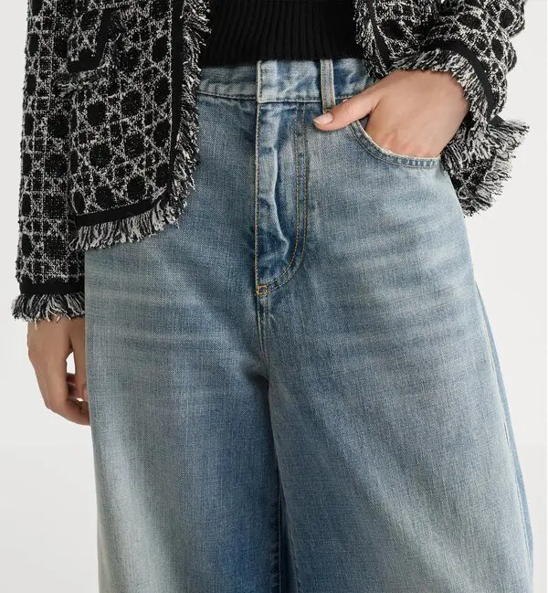 Dior Wide-leg Jeans - Gray