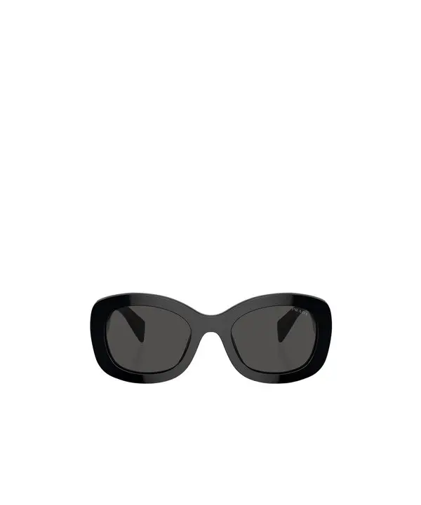 Prada Oval Frame Sunglasses - Black