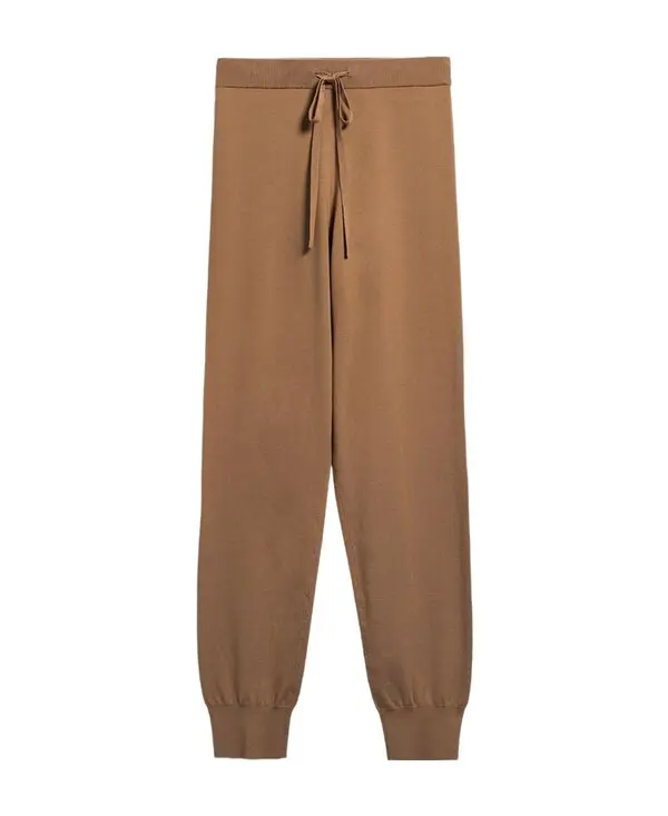Max Mara Stretch Wool Jogger Pants - Nude