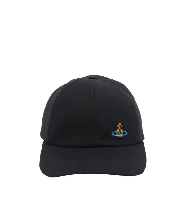 VIVIENNE WESTWOOD Embroidered Orb Baseball Cap - Black