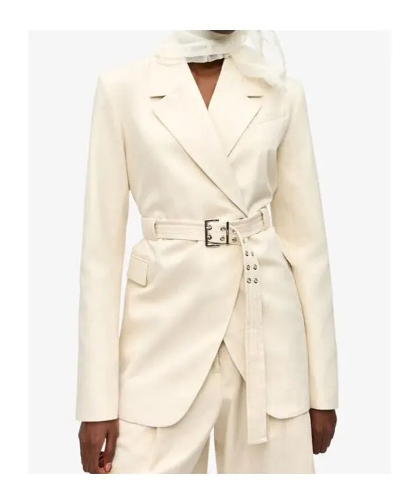 GANNI Belted Tailored Blazer - No