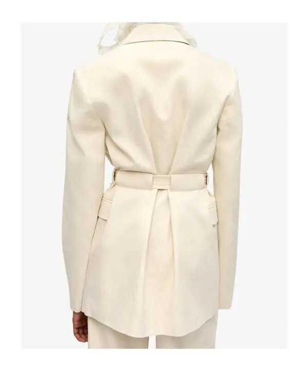 GANNI Belted Tailored Blazer - No