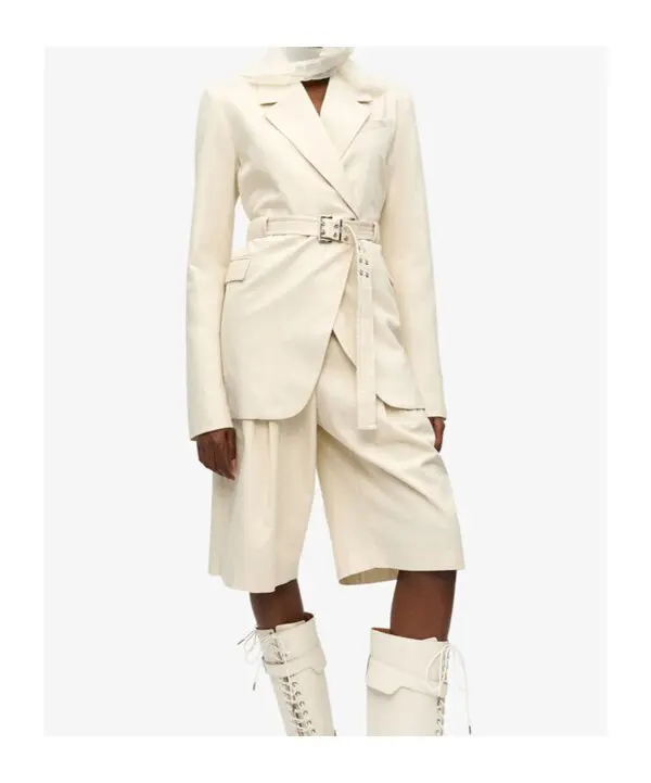 GANNI Belted Tailored Blazer - No