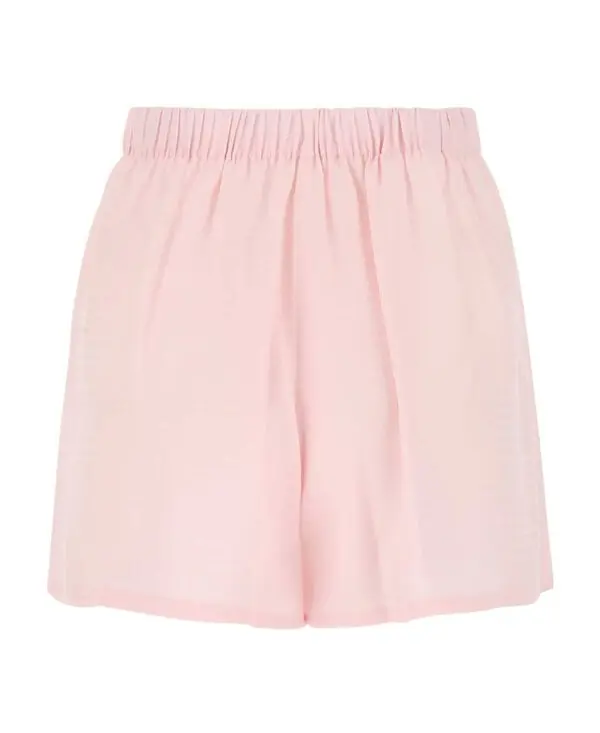 Prada Jacquard Crepe De Chine Logo Shorts
