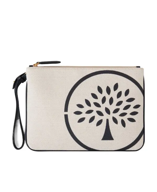 Mulberry Tree Print Canvas Makeup Bag