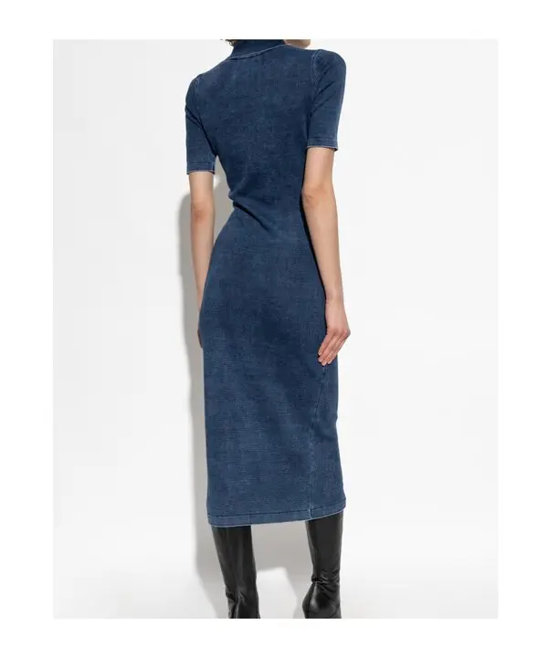 DIESEL® Denim Button-up Midi Dress