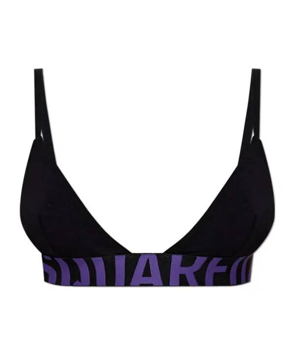 Dsquared2 Logo Bra - Black