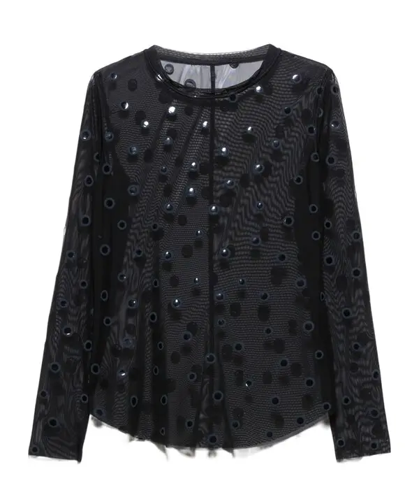 MAXCO. Max&co. Embellished Long-sleeve Top
