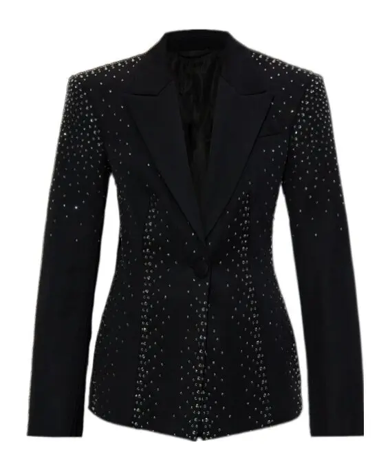 Attico Embellished Single-breasted Blazer