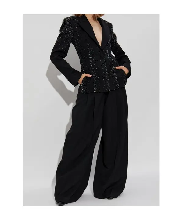 Attico Embellished Single-breasted Blazer