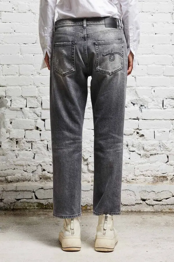 R13 Distressed Boyfriend Jeans