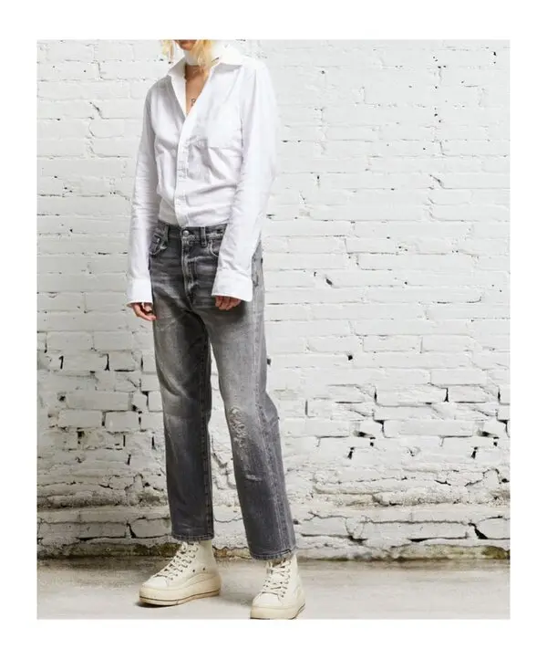 R13 Distressed Boyfriend Jeans