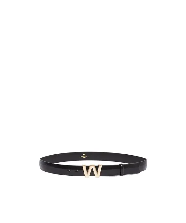 Max Mara Logo Belt - Black