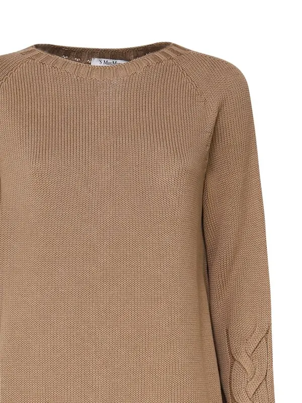 Max Mara Crewneck Long-sleeved Jumper - Camel