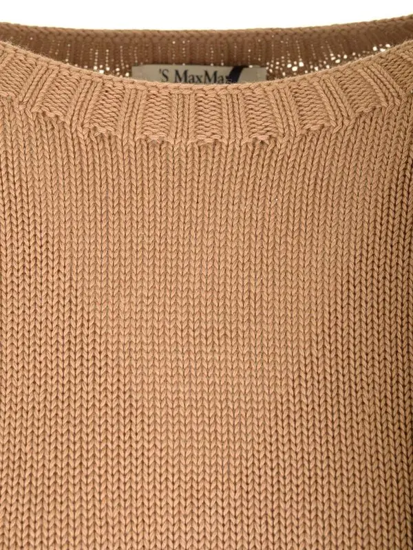 Max Mara Crewneck Long-sleeved Jumper - Camel