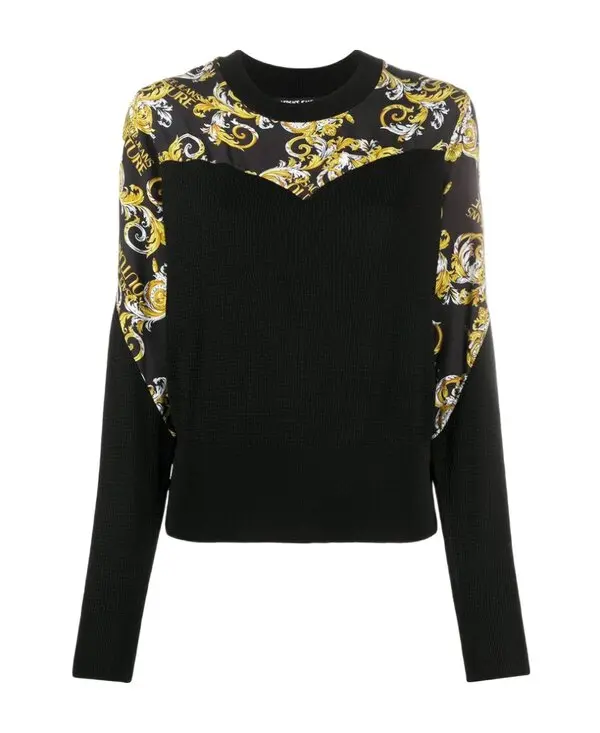Versace Long-sleeved Sweater With Patterned Detail
