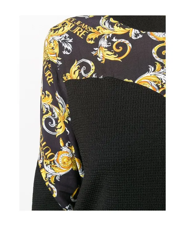 Versace Long-sleeved Sweater With Patterned Detail