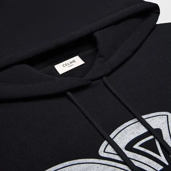 Celine Loose Hoodie In Cotton Fleece