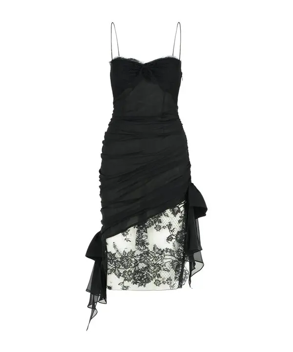 Alessandra Rich Silk Mini Dress