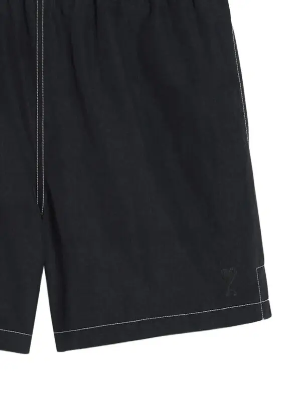 AMI Paris De Coeur Beach Shorts