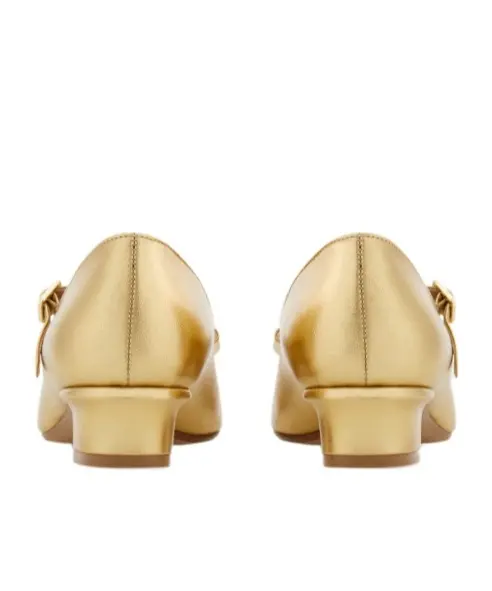 FERRAGAMO Vara Bow Mary Jane - Gold