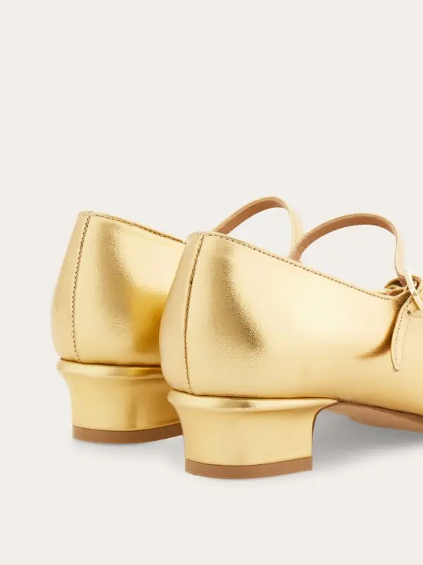 FERRAGAMO Vara Bow Mary Jane - Gold