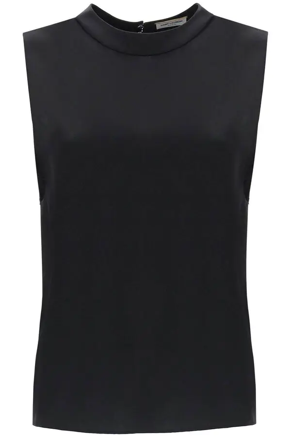 Saint Laurent Crewneck Sleeveless Tank Top