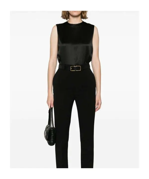 Saint Laurent Crewneck Sleeveless Tank Top