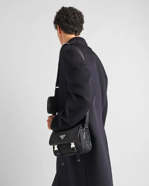 Prada Re-nylon Foldover Shoulder Bag With Removable Pouch