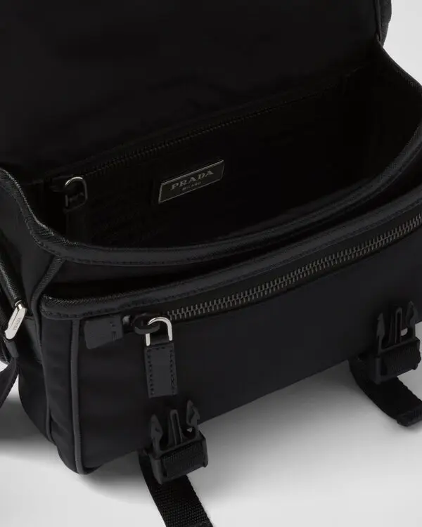 Prada Re-nylon Foldover Shoulder Bag With Removable Pouch