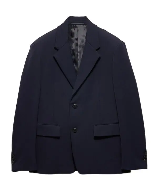 Prada Single-breasted Technical Gabardine Jacket