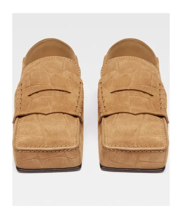 Jacquemus The Carré Loafers - Camel