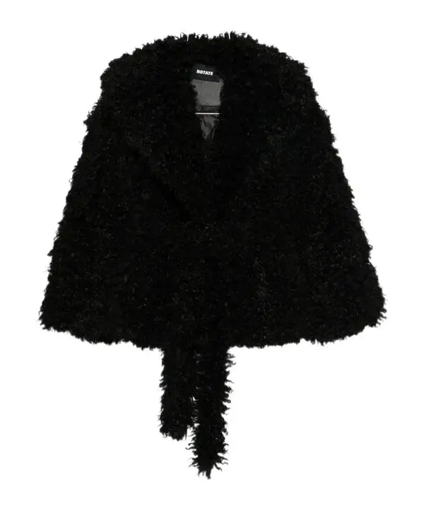 ROTATE BY BIRGER CHRISTENSEN Oversized Coat - Black