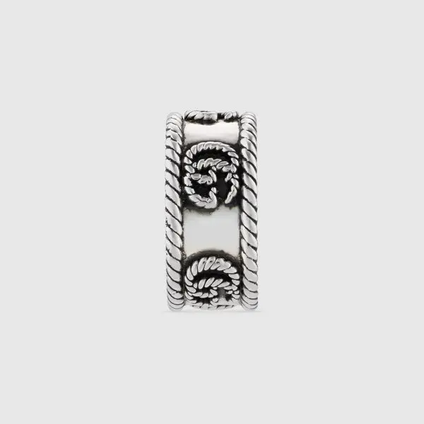 Gucci Double G Textured Ring