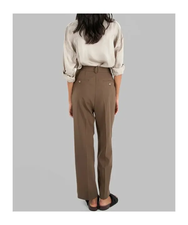 THE FRANKIE SHOP Bea Pleated Tailored Pants