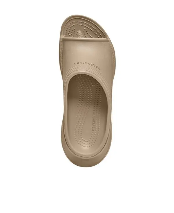 Balenciaga Pool Crocs Flat Sandals - Brown