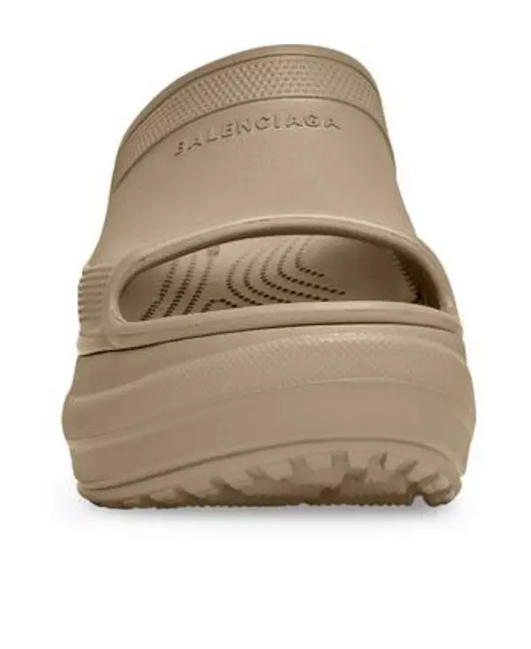 Balenciaga Pool Crocs Flat Sandals - Brown