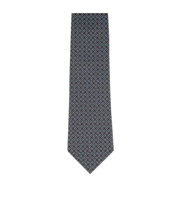 Gucci Horsebit Jacquard Silk Neck Tie